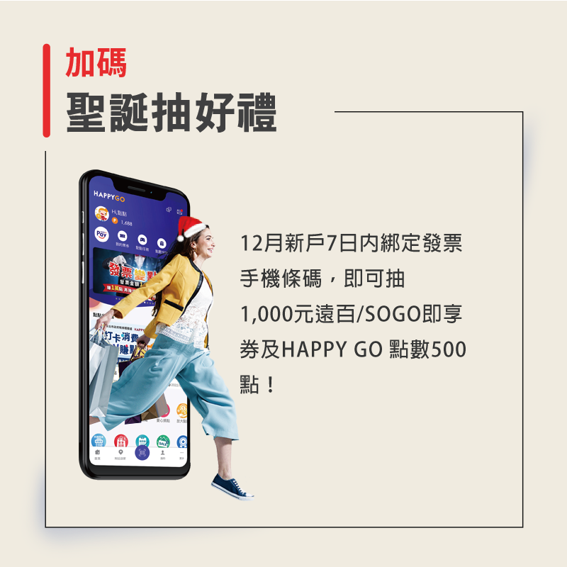 下載HAPPY GO App最高得400點！